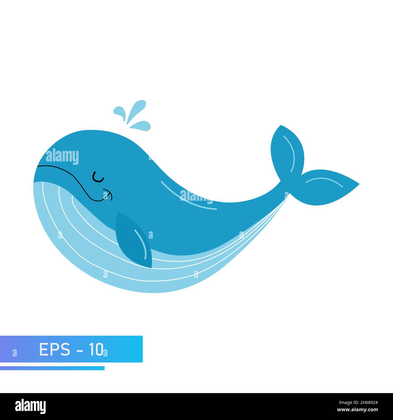 Blue whale heart Stock Vector Images - Alamy