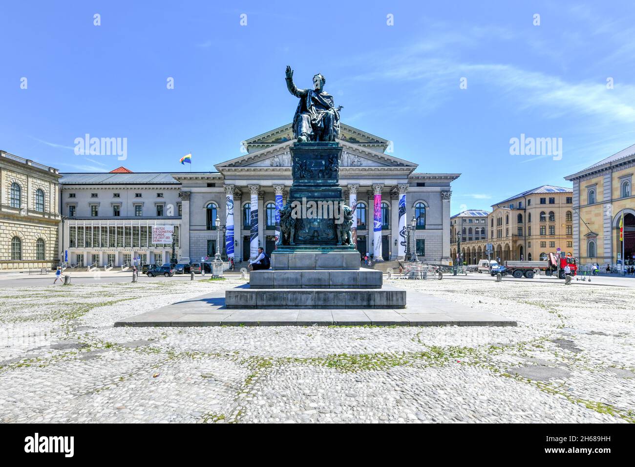 Maximilian I Joseph at Max-Joseph-Platz Square in Munich, Bavaria ...