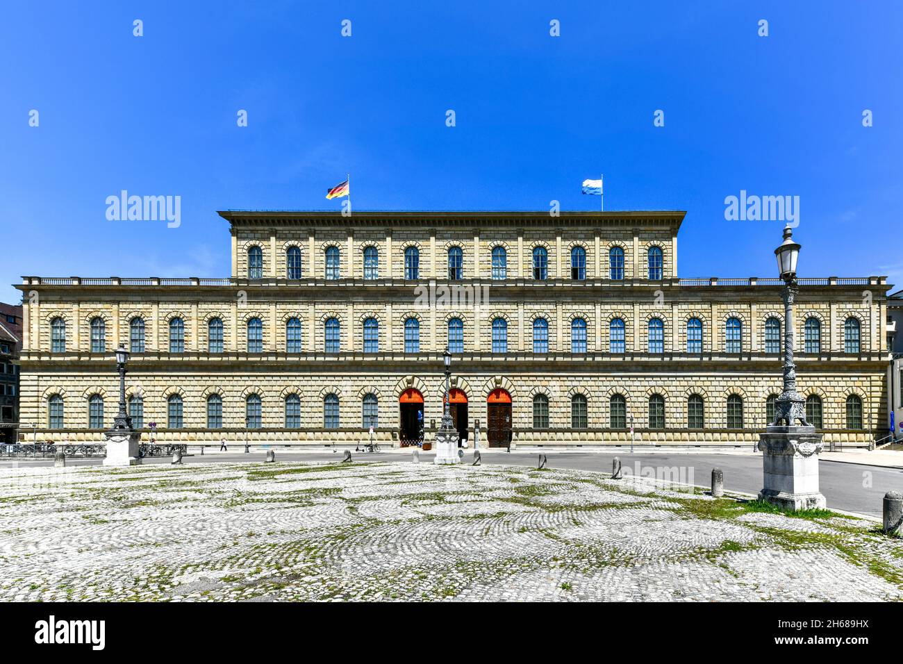 Konigsbau (King's building) at Munich Residenz view from Max-Joseph ...