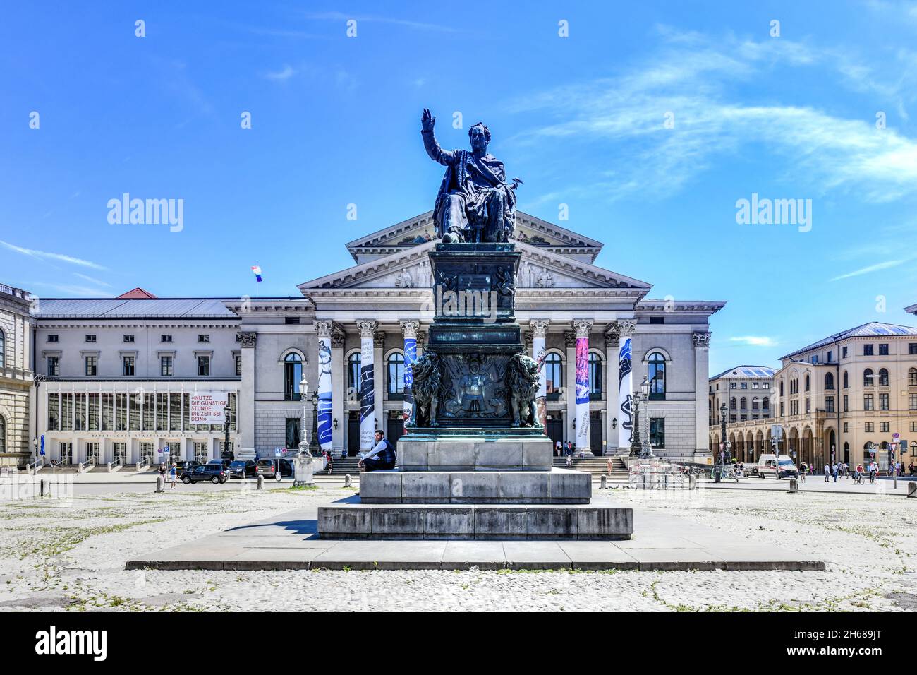 Maximilian I Joseph at Max-Joseph-Platz Square in Munich, Bavaria ...