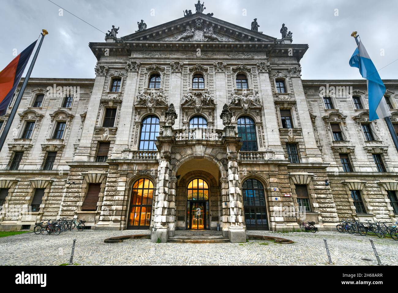 Munich, Germany - July 7, 2021: District Court Palace of Justice in ...