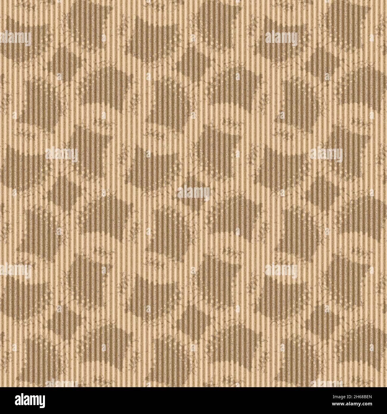 Ecru recycled corrugated pulp card paper texture. Ribbed plain neutral ...