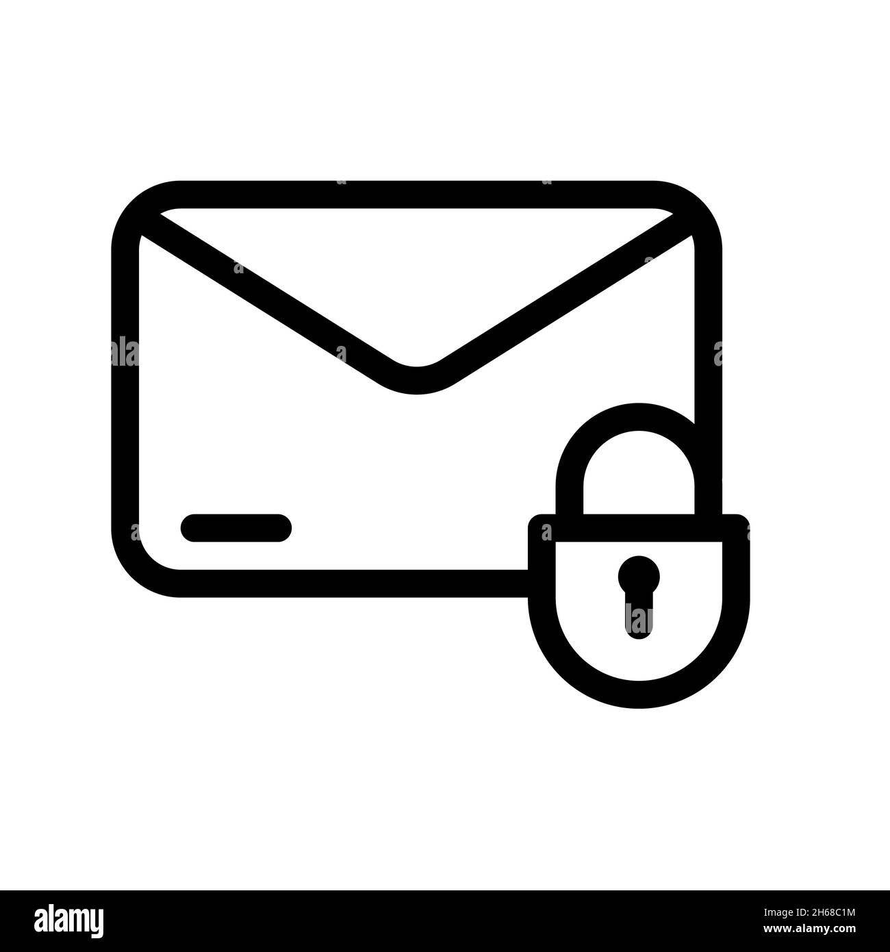 email lock protection envelop encryption single isolated icon with ...