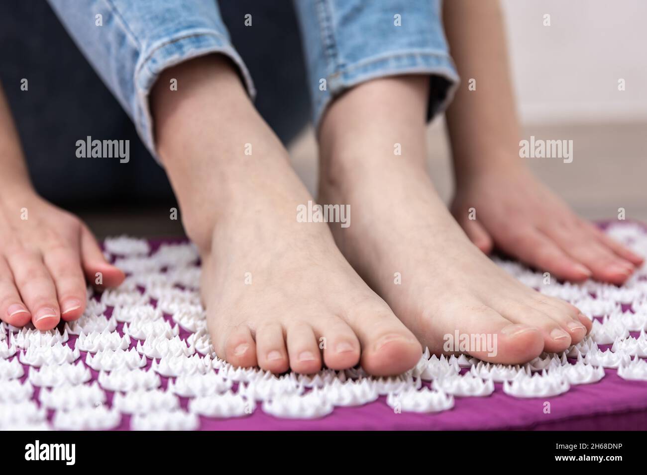 Acupuncture mat plastic tips hi-res stock photography and images - Alamy