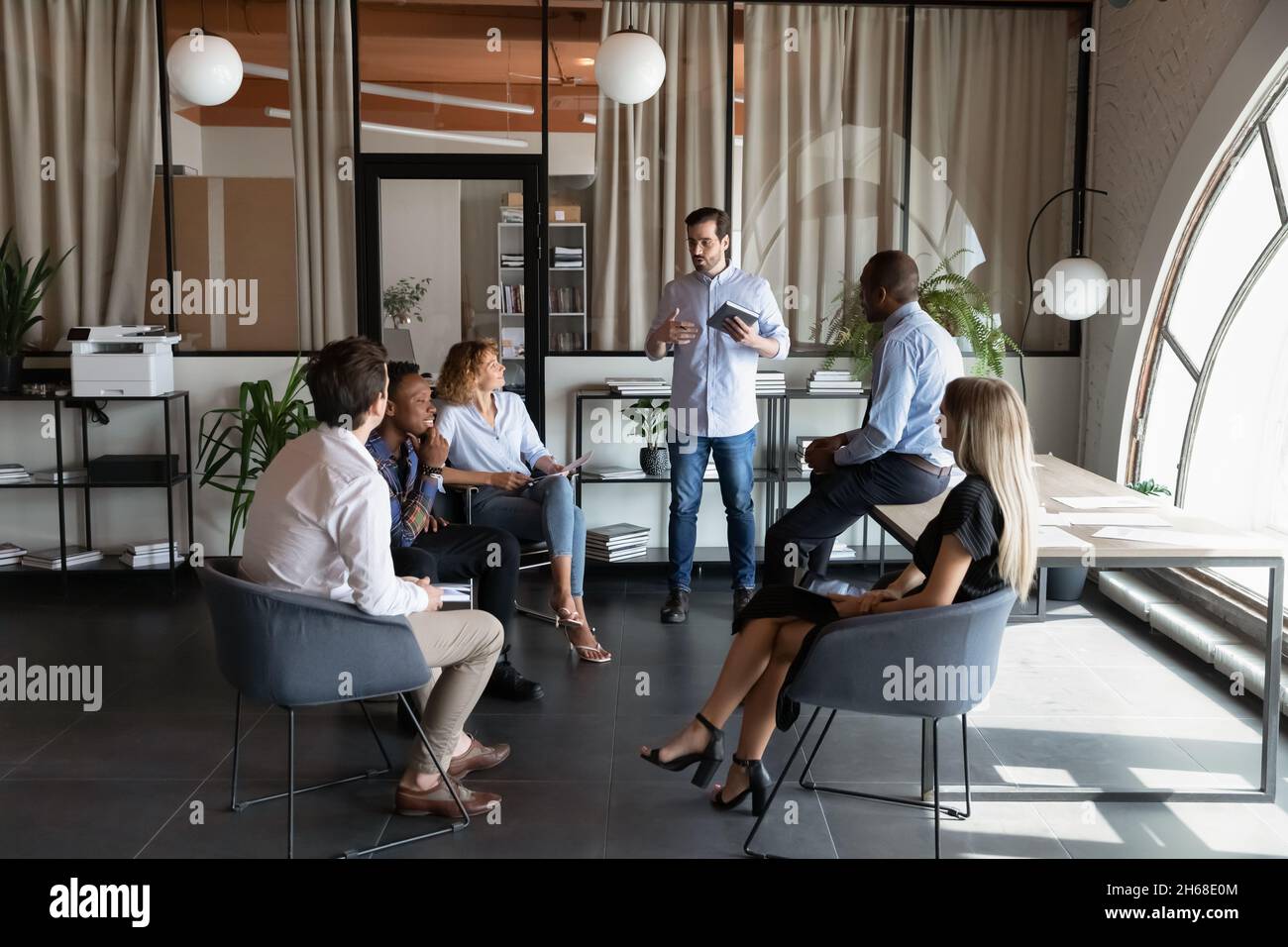 Professional colleagues enjoy collaboration hi-res stock photography ...