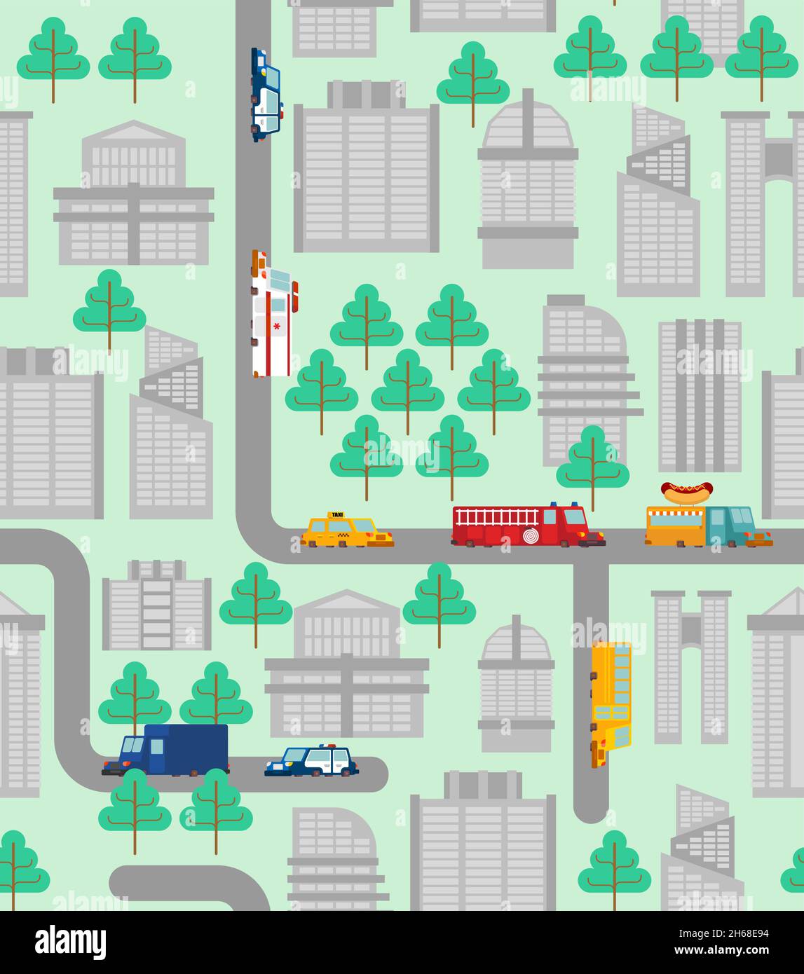 City pattern seamless. Town background. Baby fabric ornament Stock ...