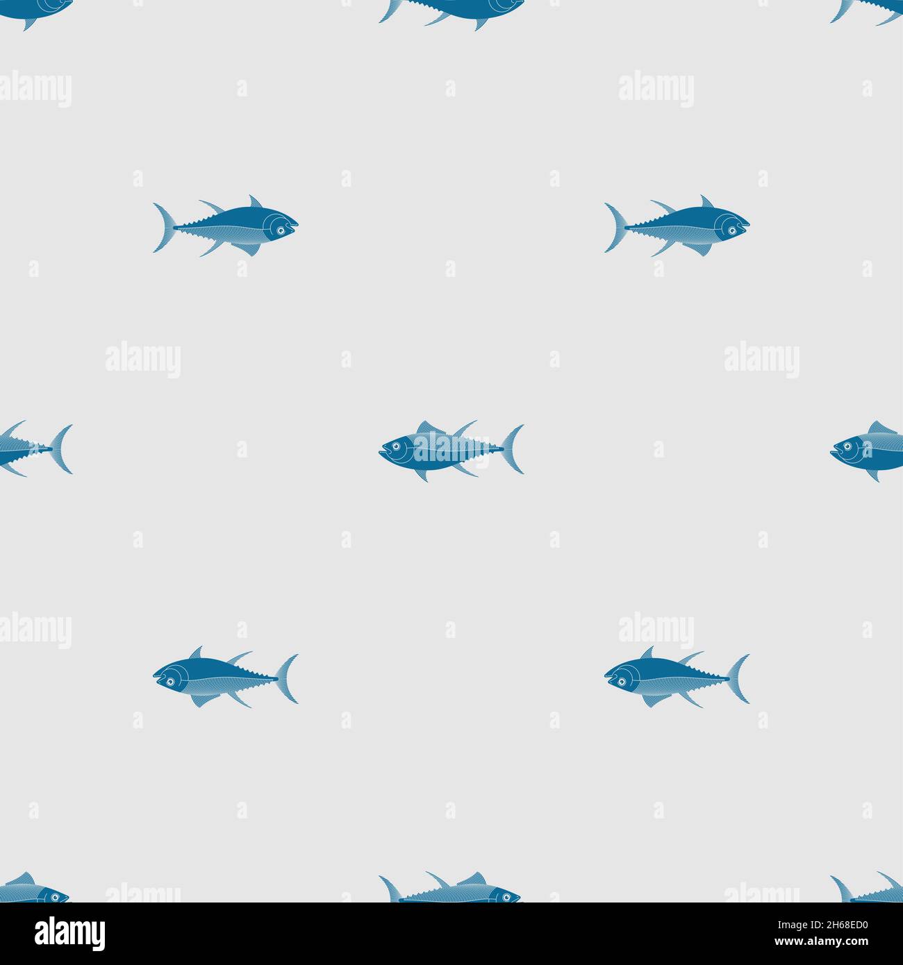 Tuna pattern seamless. tunny Seafood fish background. vector texture ...