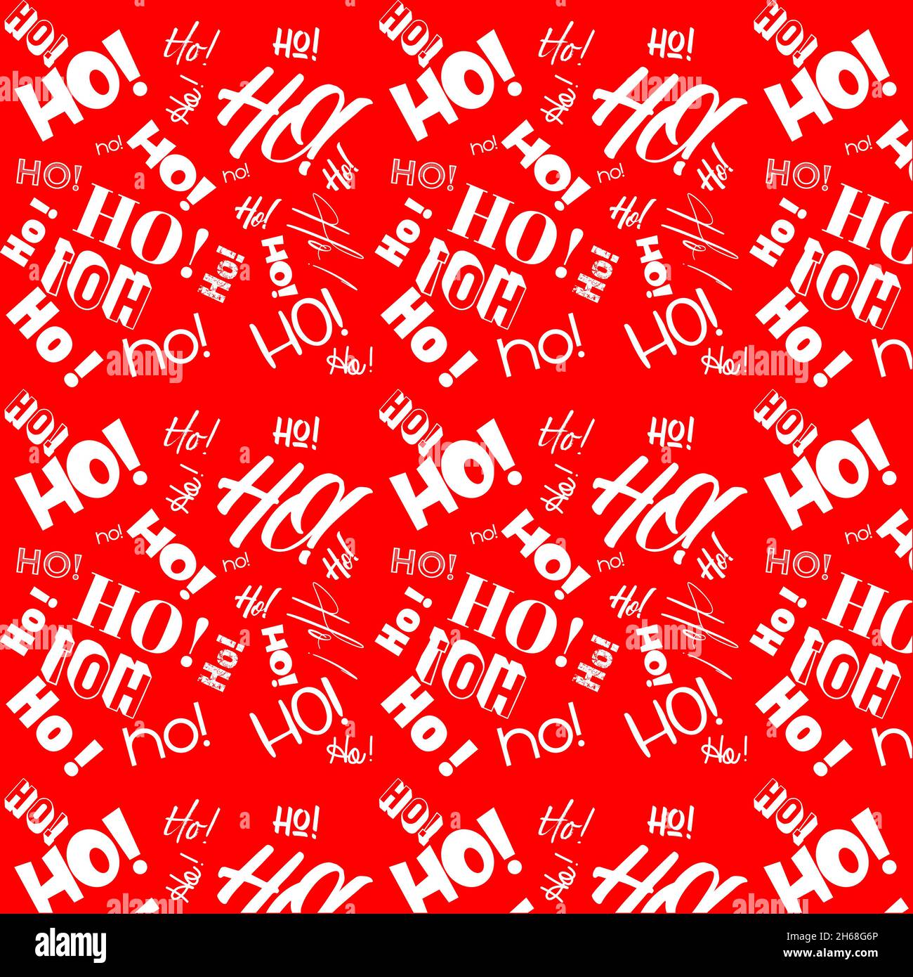 HO! HO! HO! handwritten vector pattern - festive christmas holiday ...