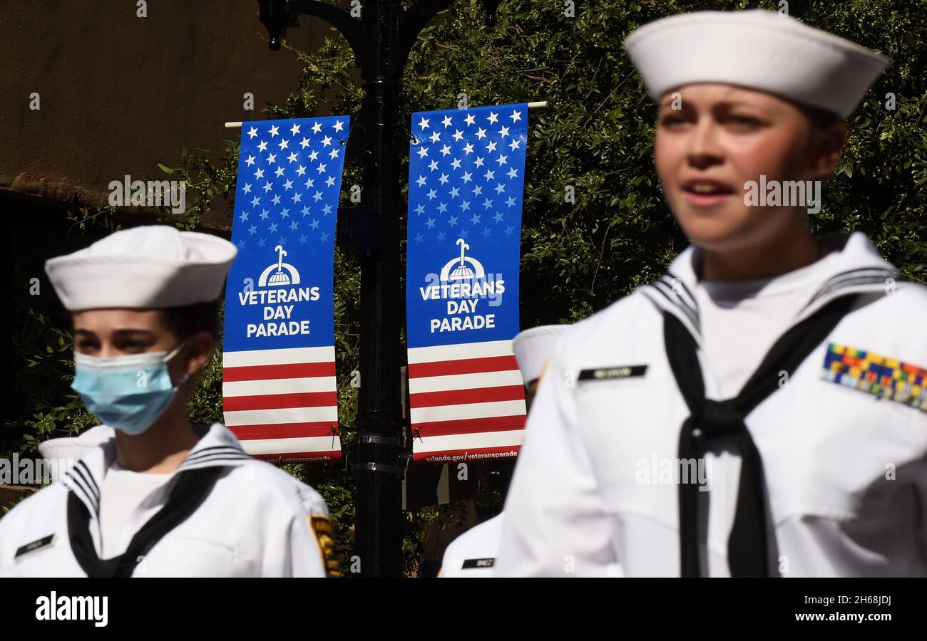 Orlando, United States. 13th Nov, 2021. Members of the U.S. Naval Sea ...