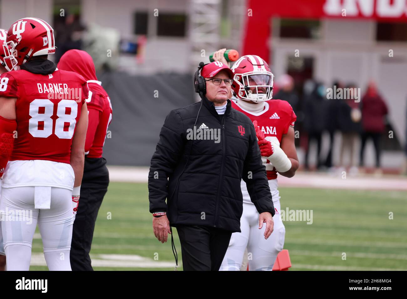 Indiana University coach Tom Allen coaches against Rutgers during an ...