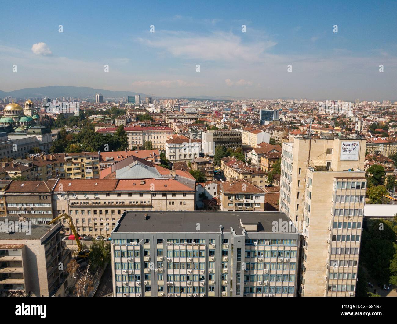 An aerial view of the architecture of Sofia, Bulgaria Stock Photo - Alamy
