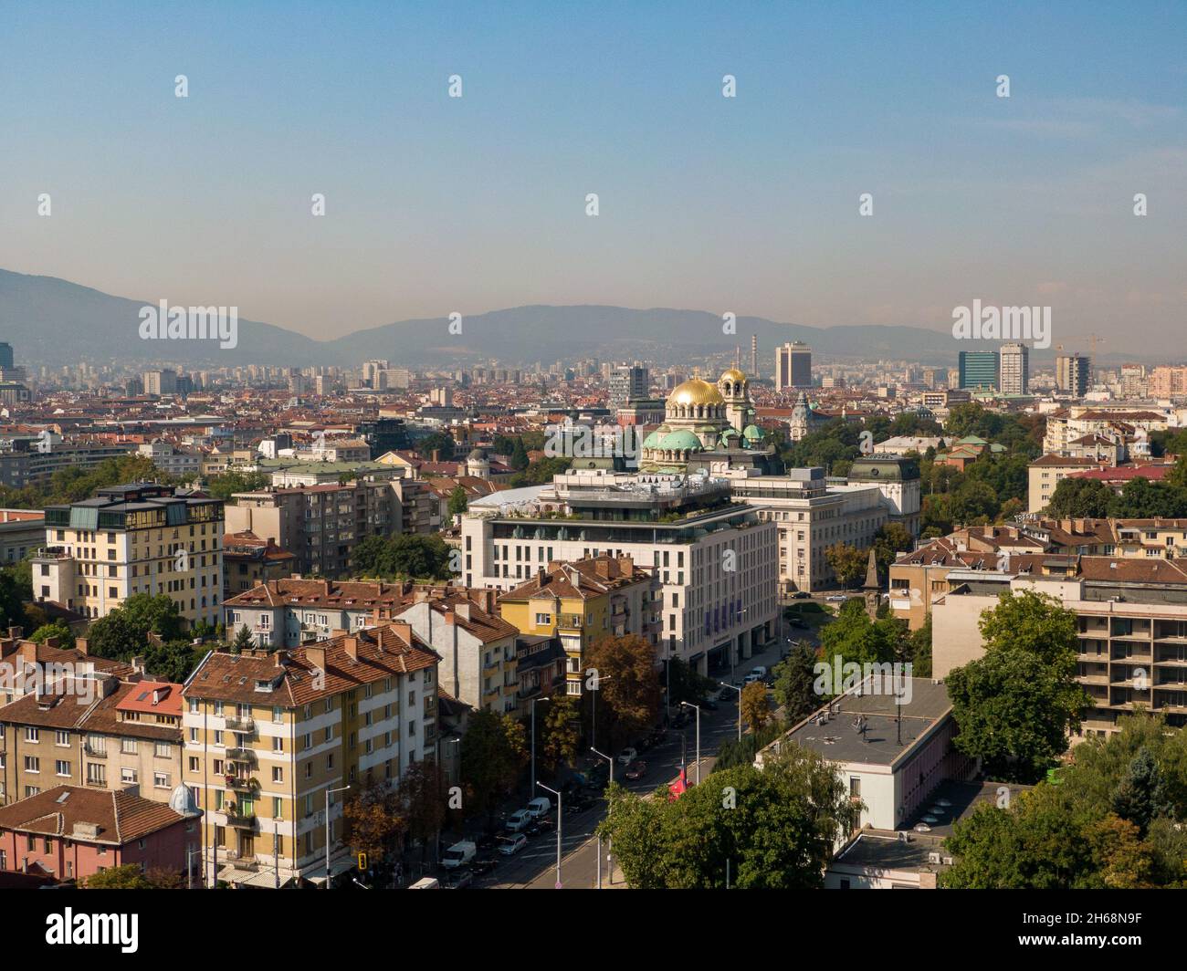 An aerial view of the architecture of Sofia, Bulgaria Stock Photo - Alamy