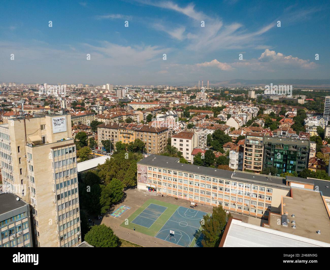 An aerial view of the architecture of Sofia, Bulgaria Stock Photo - Alamy