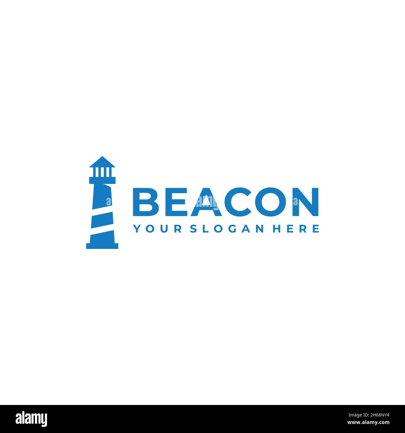 MINIMALIST BEACON mercusuar building logo design Stock Vector Image ...