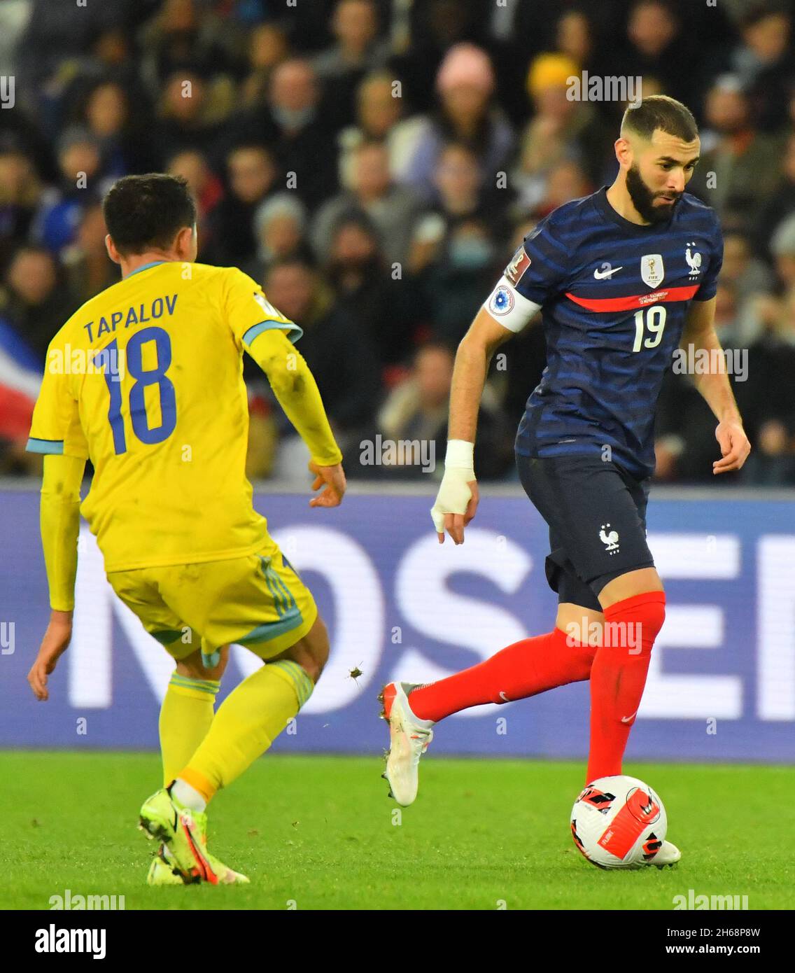 France's Karim Benzema during the FIFA World Cup 2022 qualification ...