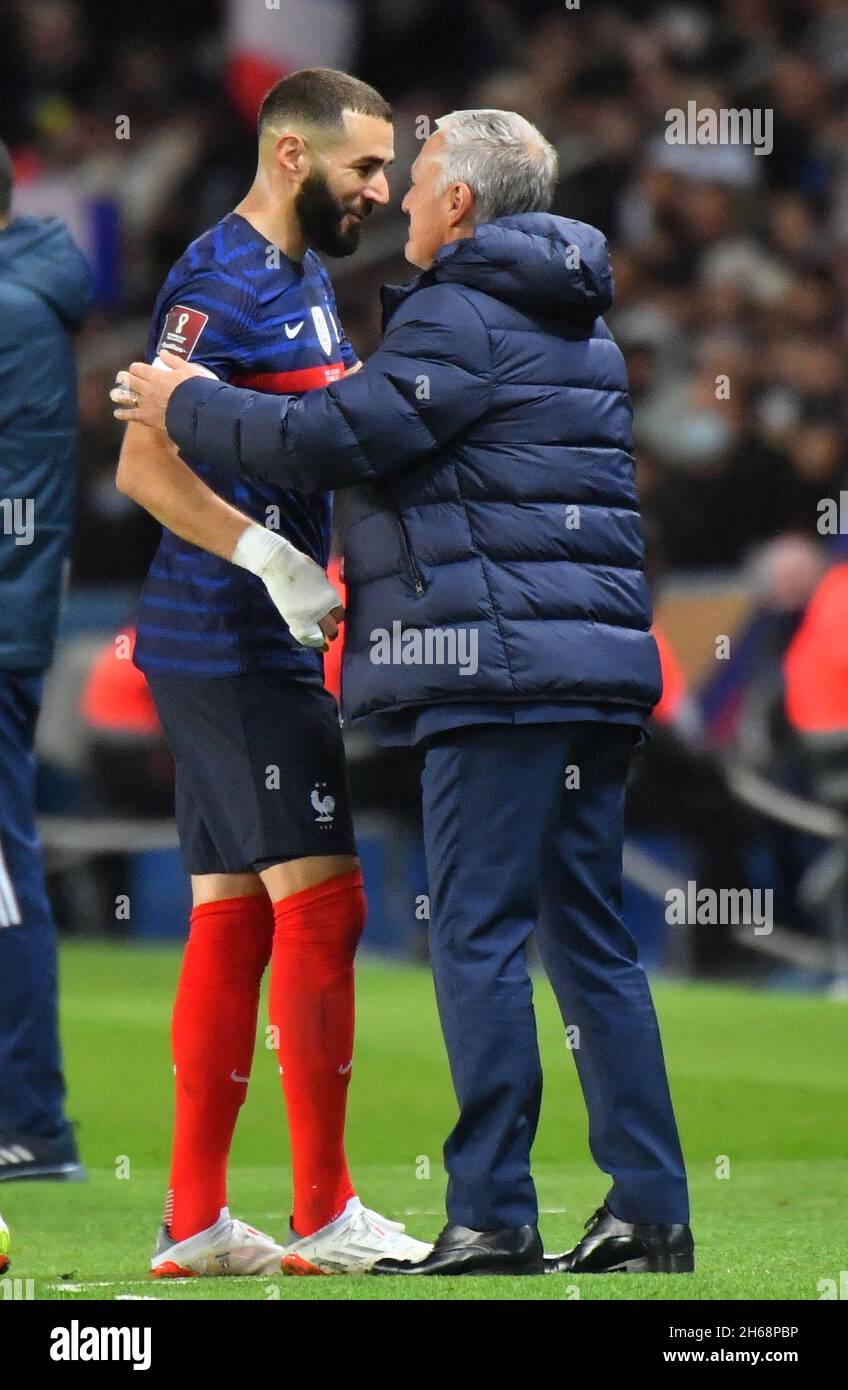 France's Karim Benzema during the FIFA World Cup 2022 qualification ...