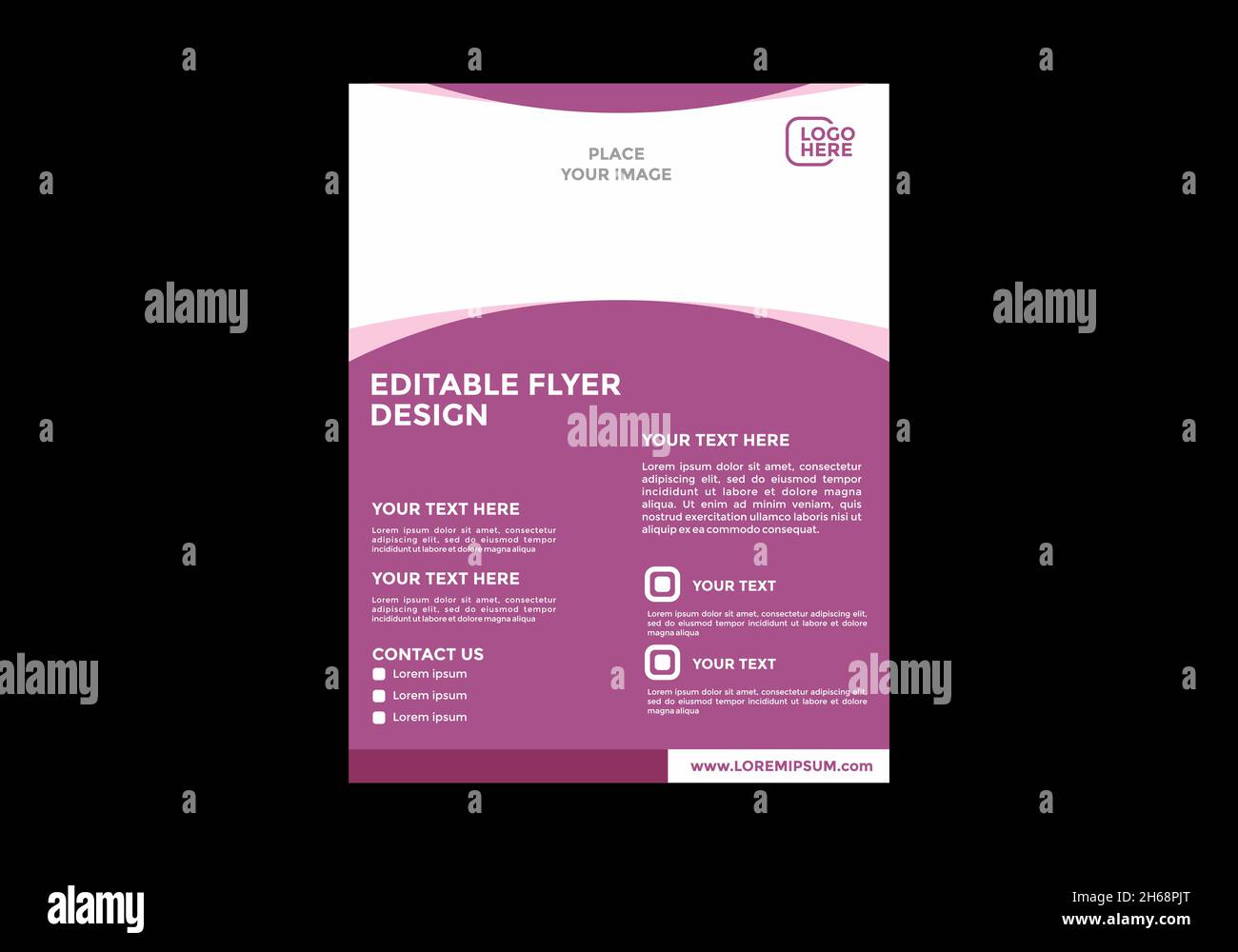 Colorful and unique flyer graphic design Stock Vector Image & Art - Alamy