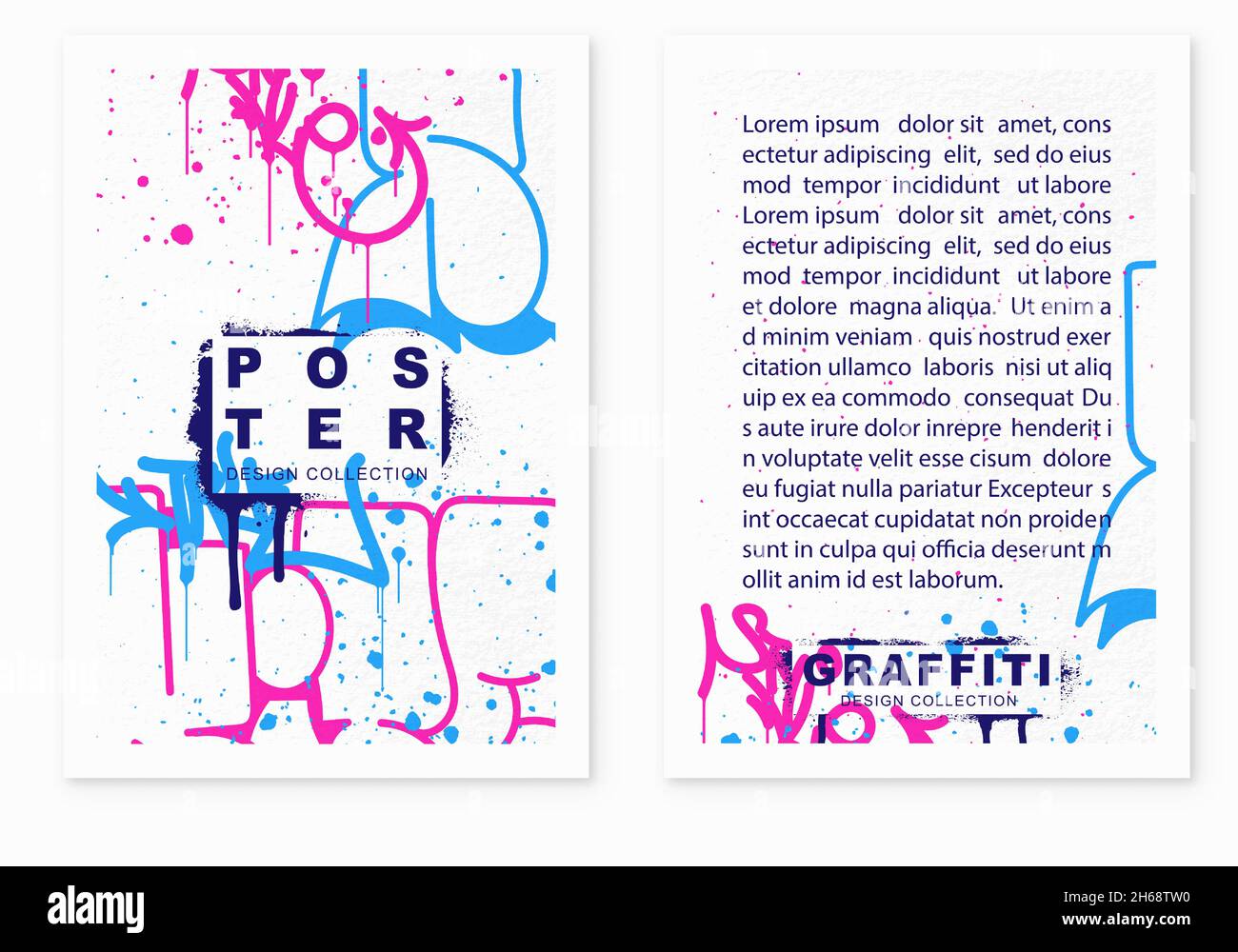 graffiti poster background with marker letters, bright colored banner ...