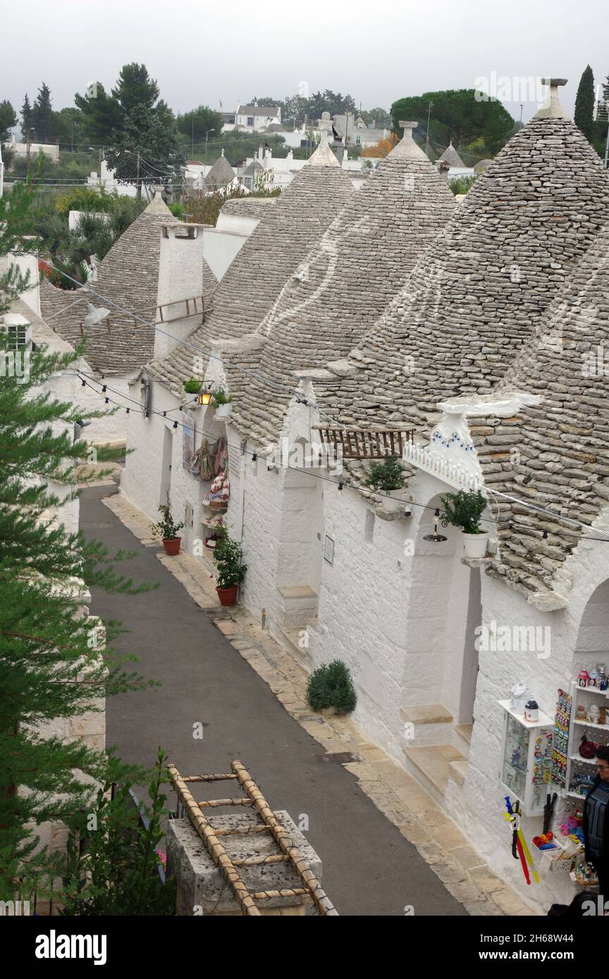 Alberobello, Apulia, Italy. The city of "trulli", traditional house ...