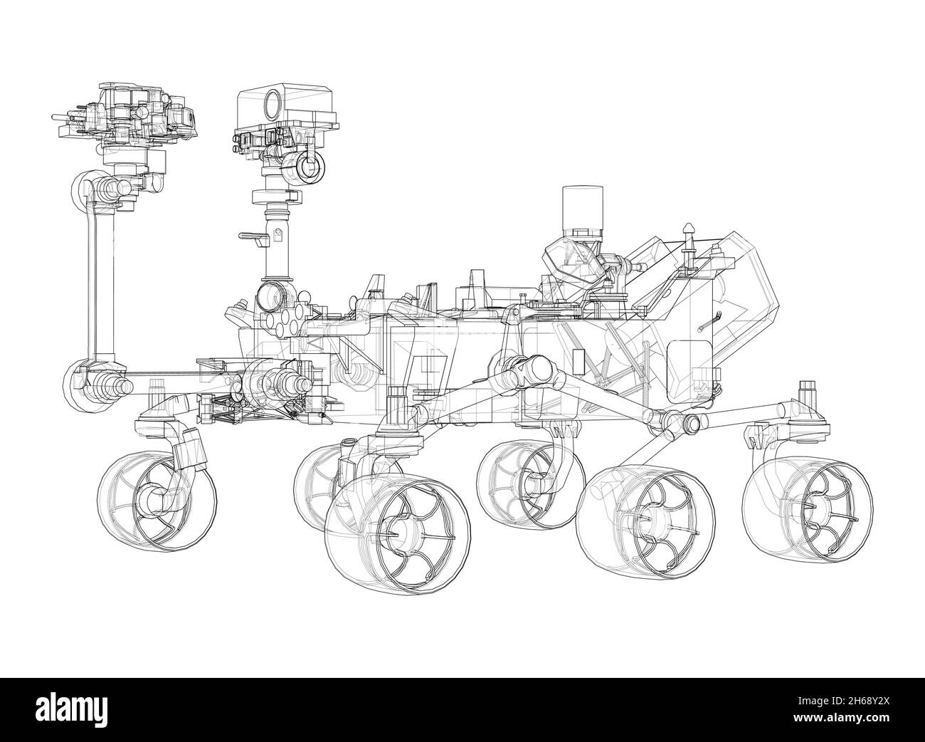 Mars mars exploration rover spirit Stock Vector Images - Alamy