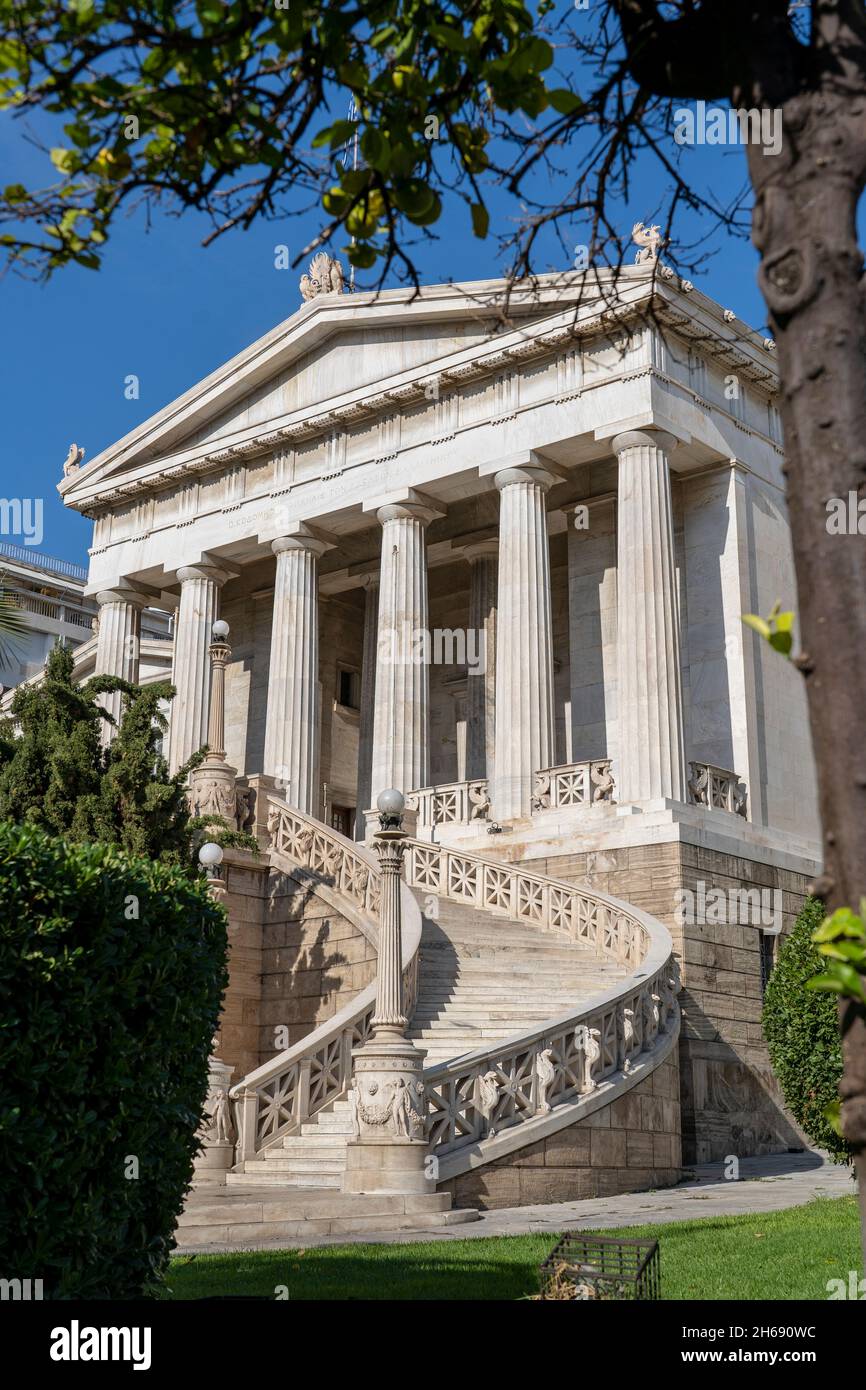National Library Athens.near the center of city of Athens.designed by ...
