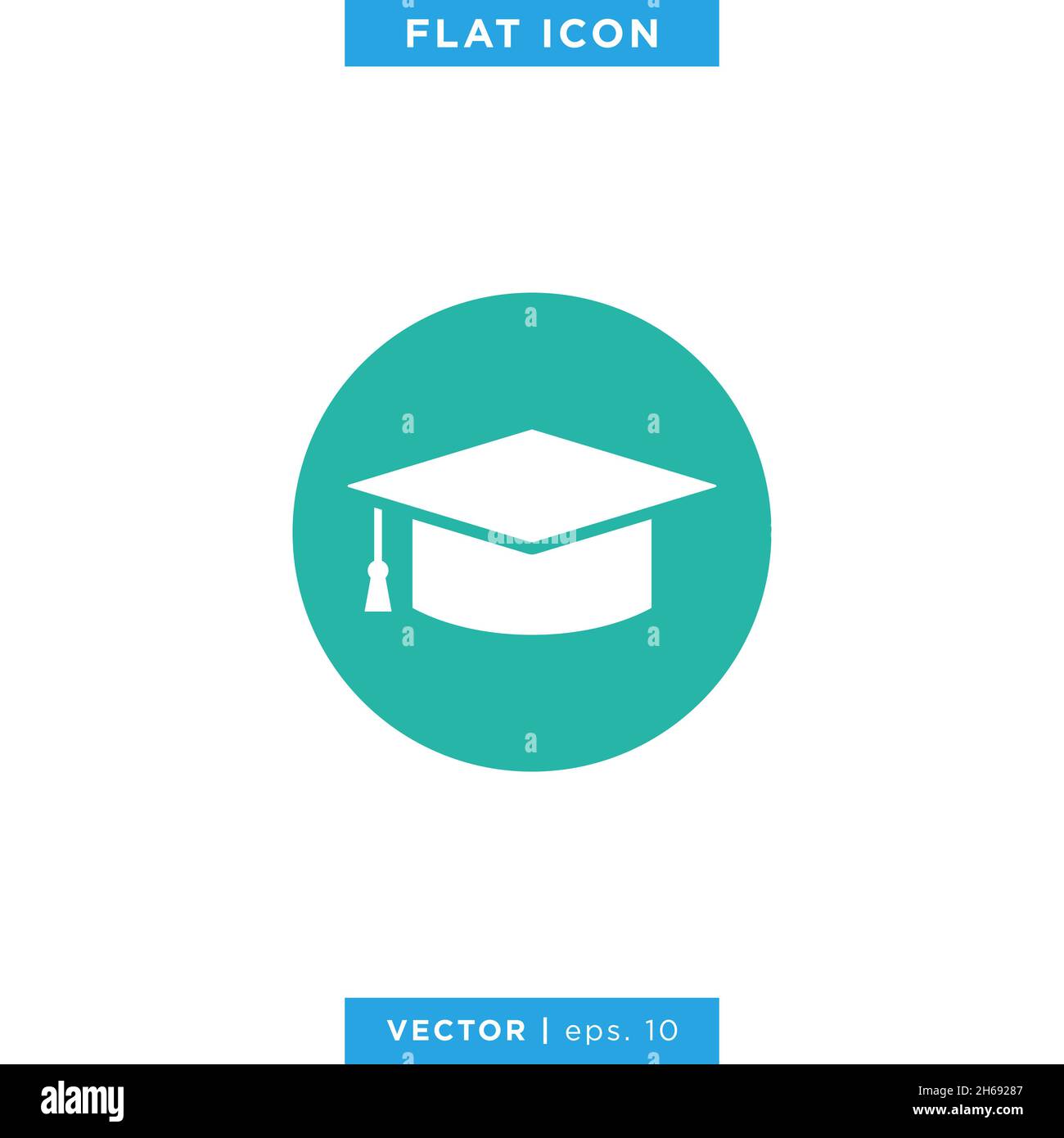 Graduation cap logo design hi-res stock photography and images - Alamy