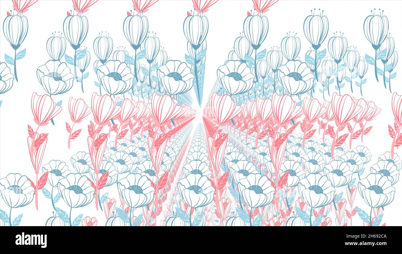 Floral animation abstract summer banner hi-res stock photography and ...