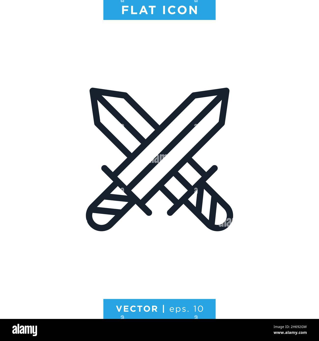Sword icon vector stock illustration design template. Vector eps 10 ...