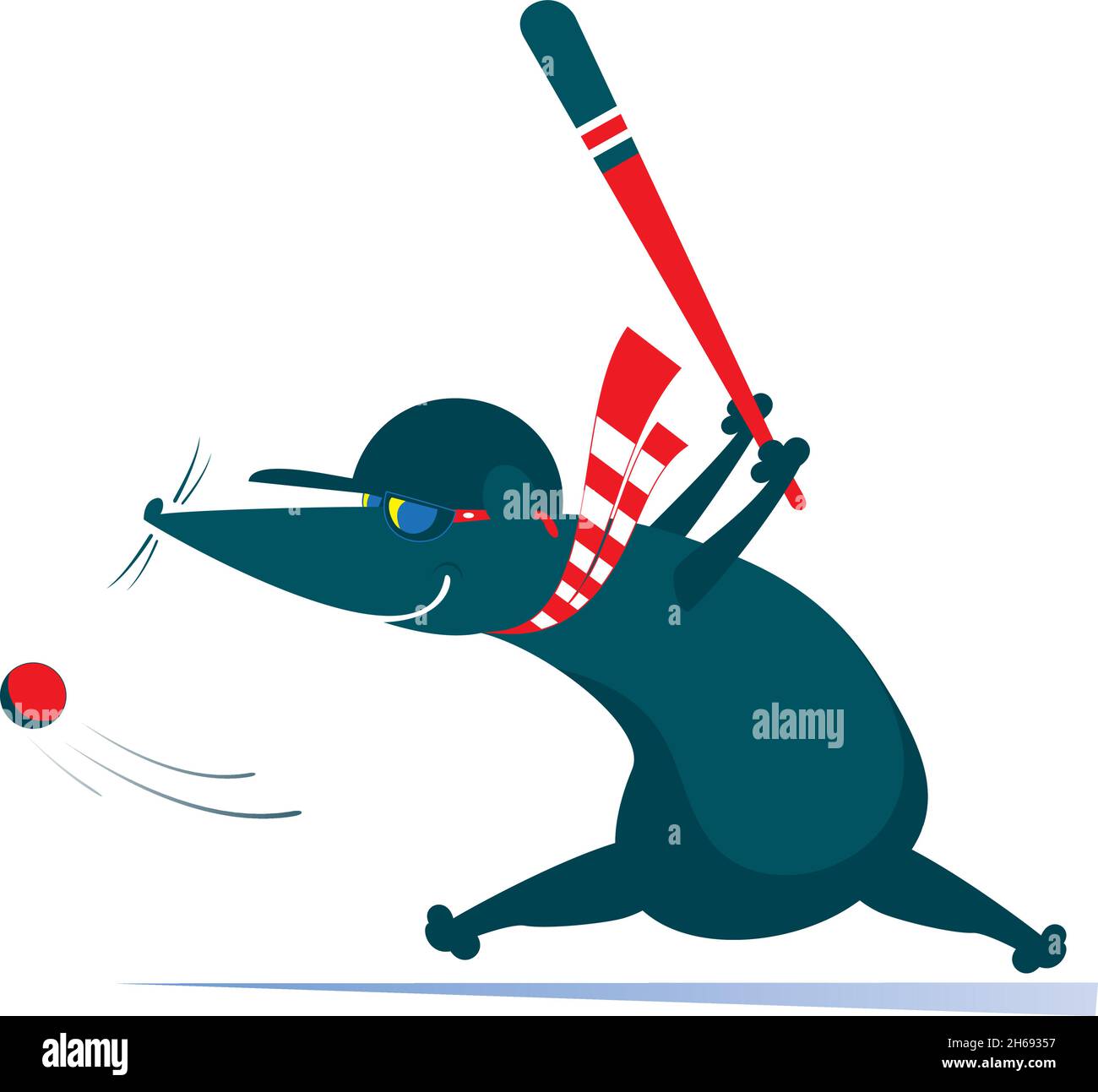 Baseball bat cut out Stock Vector Images - Alamy