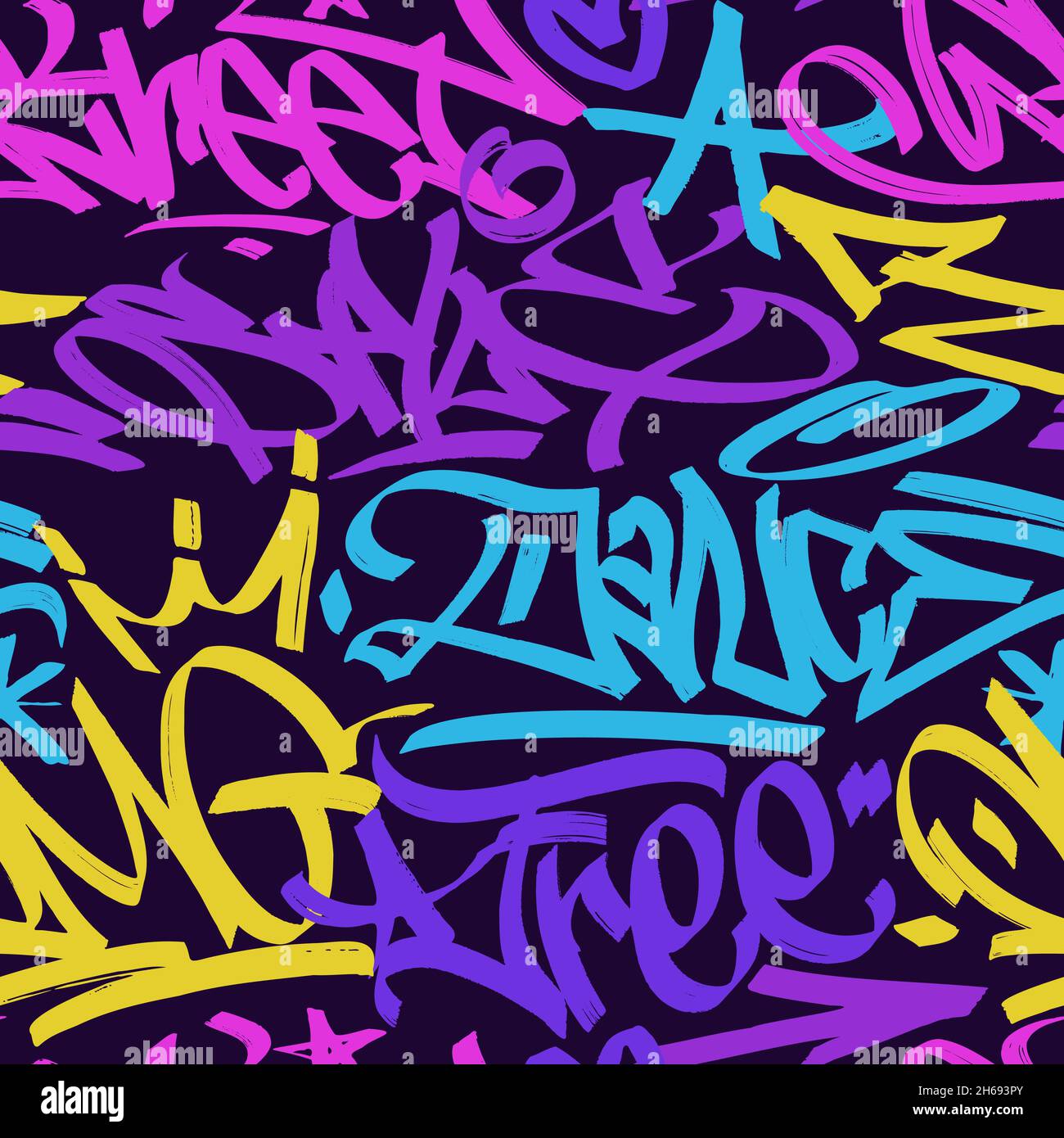 multicolored graffiti background with marker letters Stock Vector Image ...