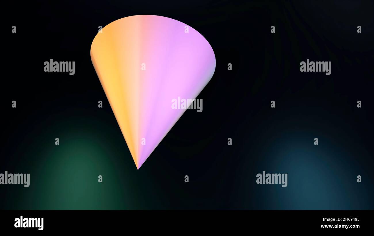 Geometric figure on black background. Abstract animation of moving ...