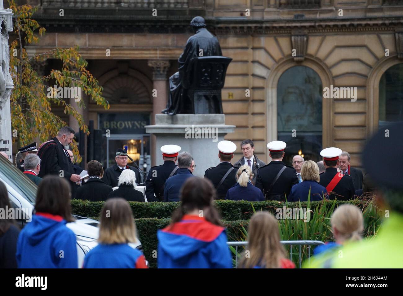 Glasgow, Scotland, UK. 14th Nov, 2021. Remembrance Sunday at the George ...