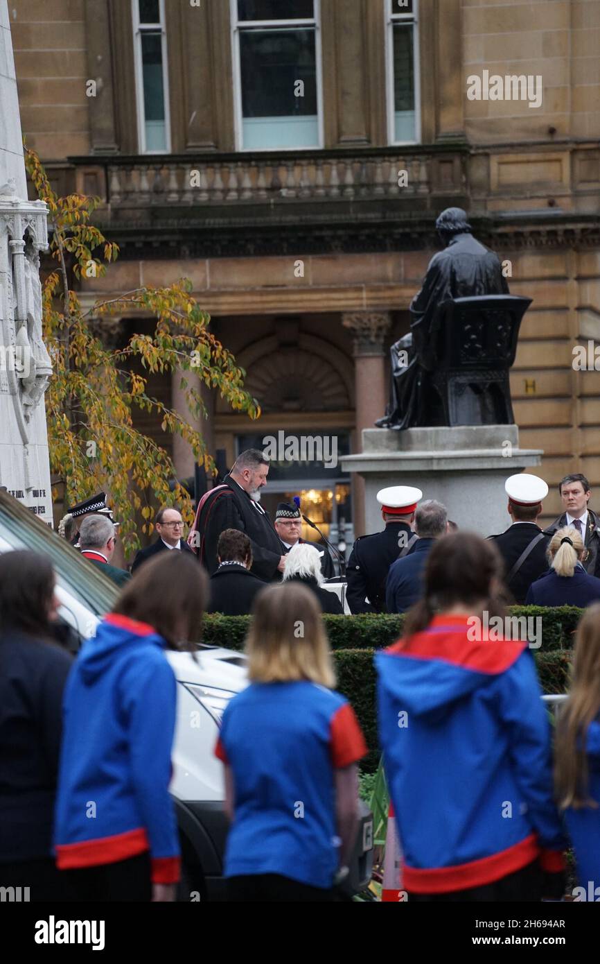 Glasgow, Scotland, UK. 14th Nov, 2021. Remembrance Sunday at the George ...