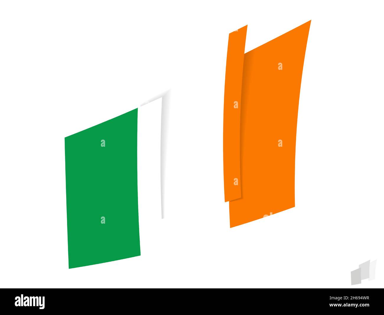 Irish tricolour and symbol Stock Vector Images - Alamy