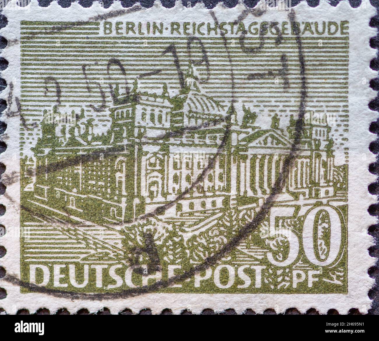 GERMANY, Berlin - CIRCA 1949: a postage stamp from Germany, Berlin ...