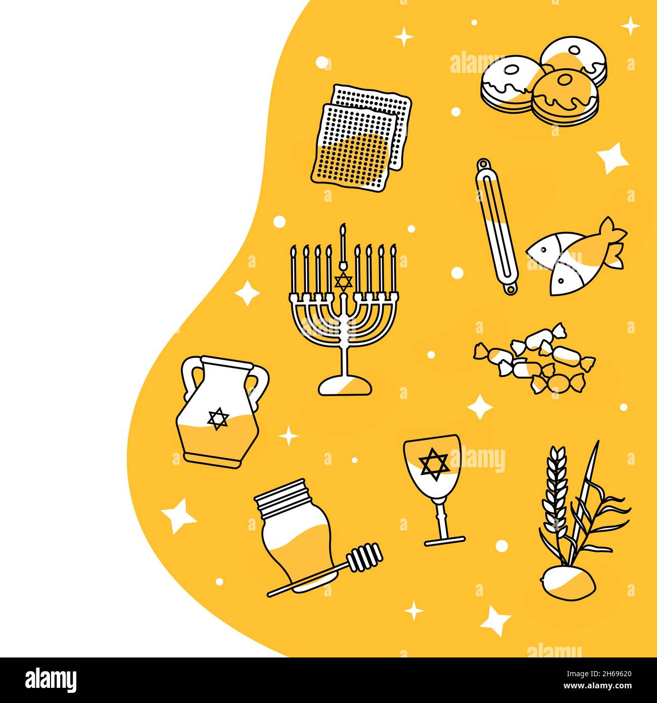 Israel jerusalem sukkot jewish festival Stock Vector Images - Alamy