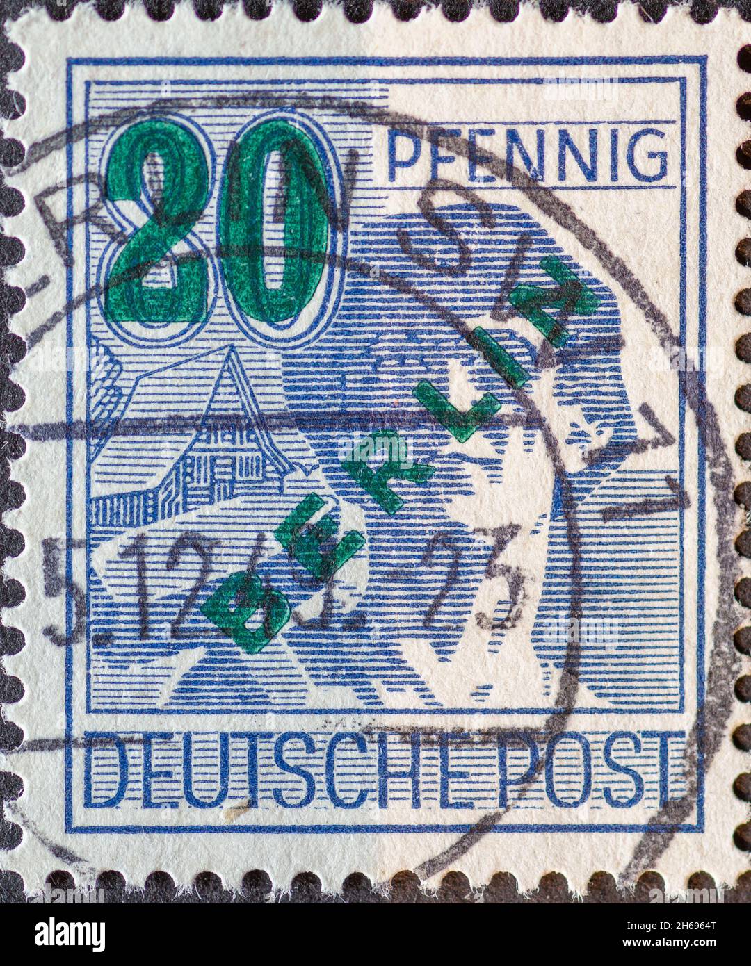 GERMANY, Berlin - CIRCA 1949: a postage stamp from Germany, Berlin ...