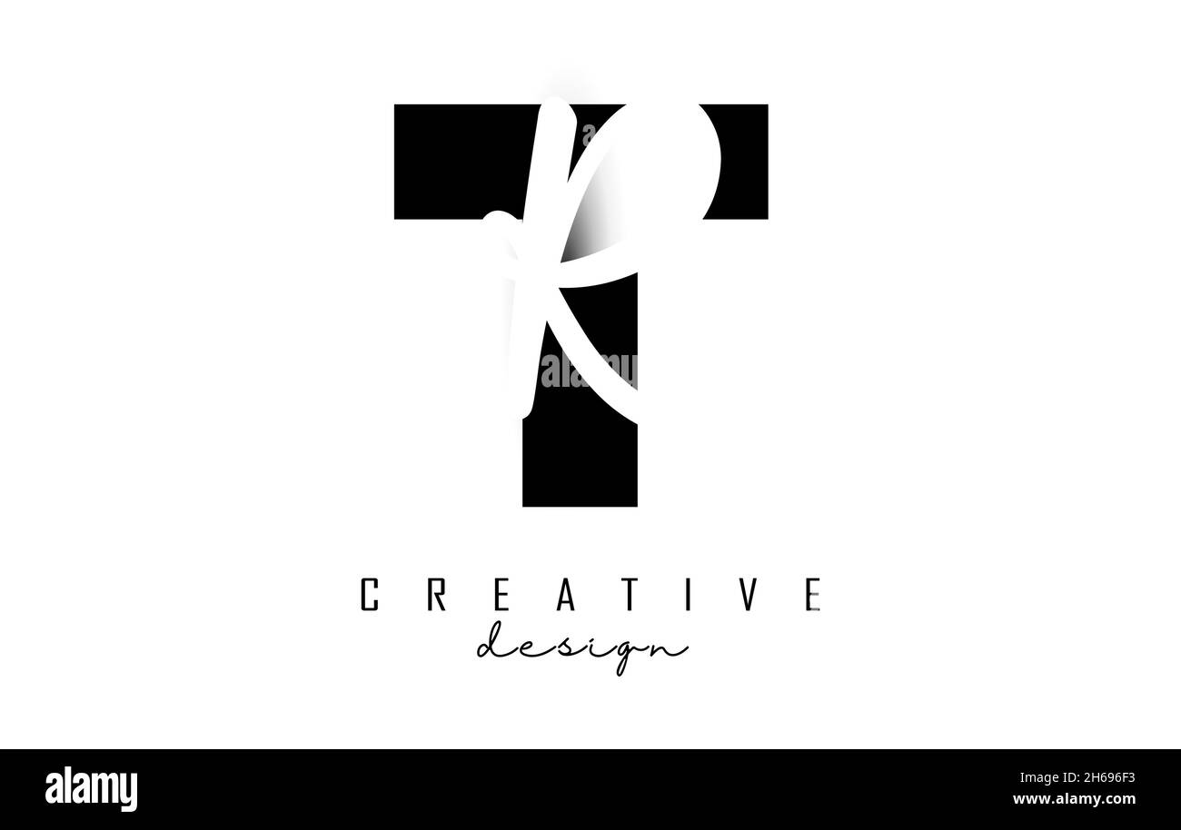 Letters TR logo with a minimalist design. Letters T and R with ...