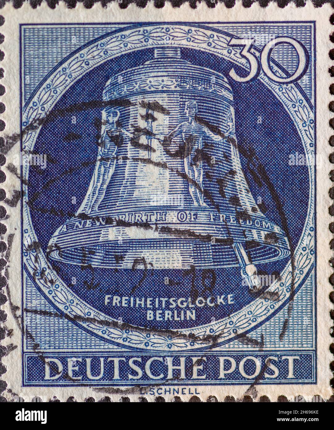 GERMANY, Berlin - CIRCA 1952: a postage stamp from Germany, Berlin ...