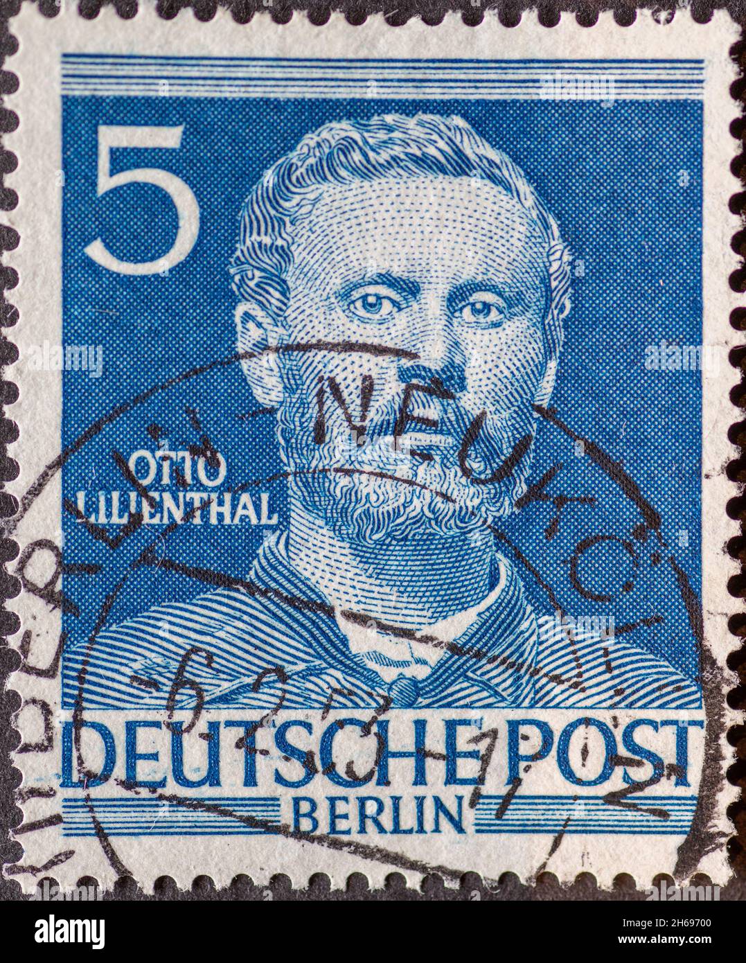 GERMANY, Berlin - CIRCA 1953: a postage stamp from Germany, Berlin ...