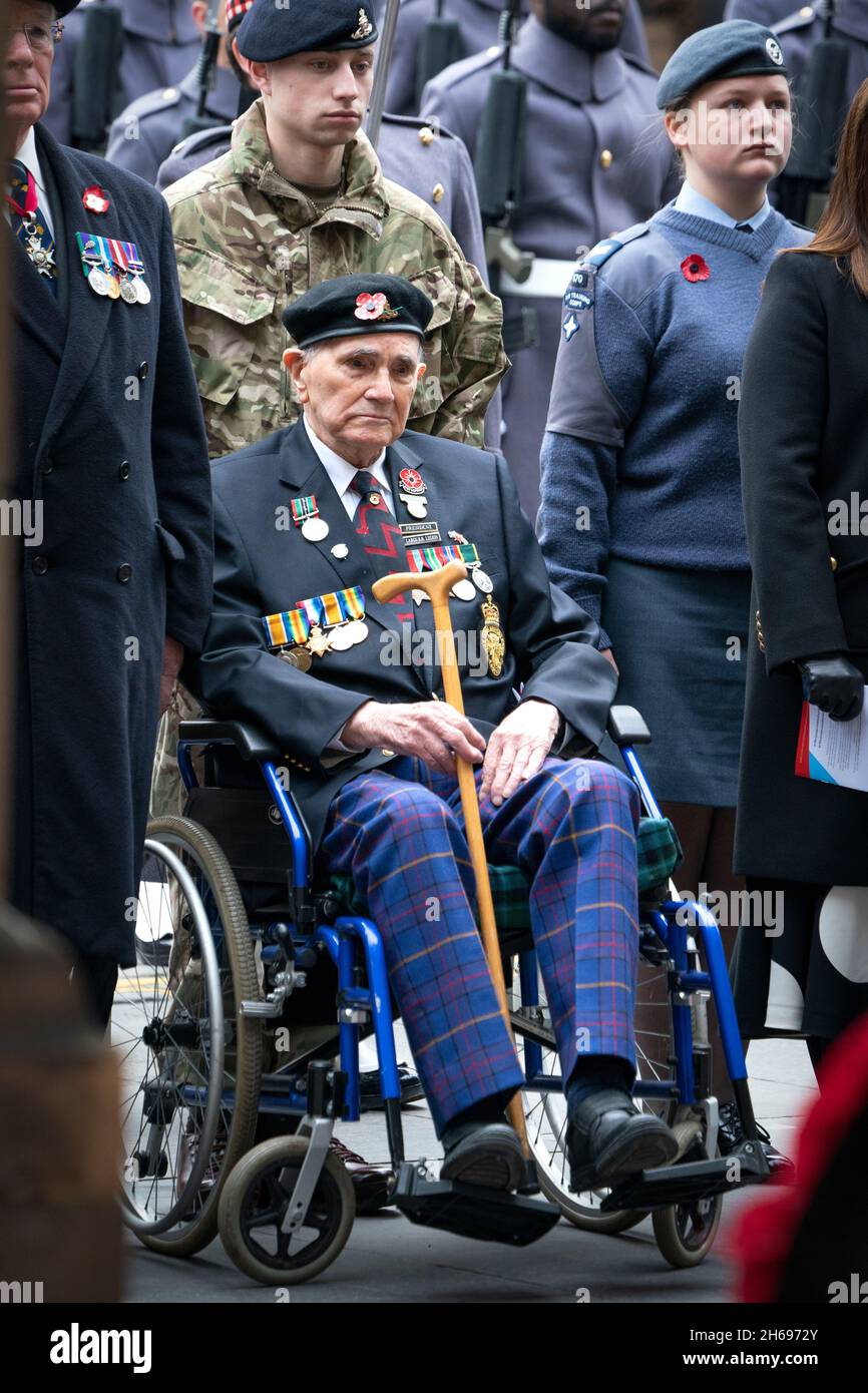 101-year-old Second World War veteran Jack Ransom during the ...