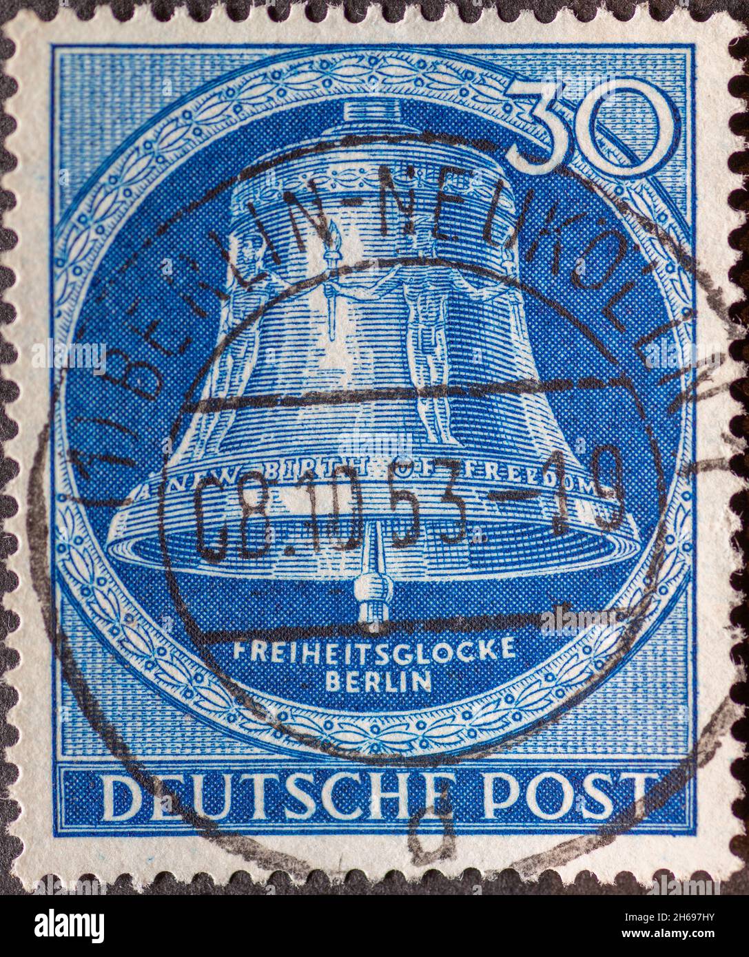 GERMANY, Berlin - CIRCA 1953: a postage stamp from Germany, Berlin ...