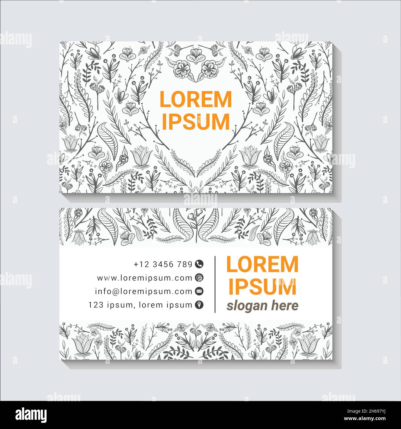 Rustic Business card template Stock Vector Image & Art - Alamy