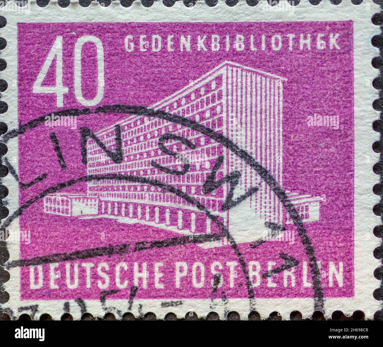 GERMANY, Berlin - CIRCA 1954: a postage stamp from Germany, Berlin ...