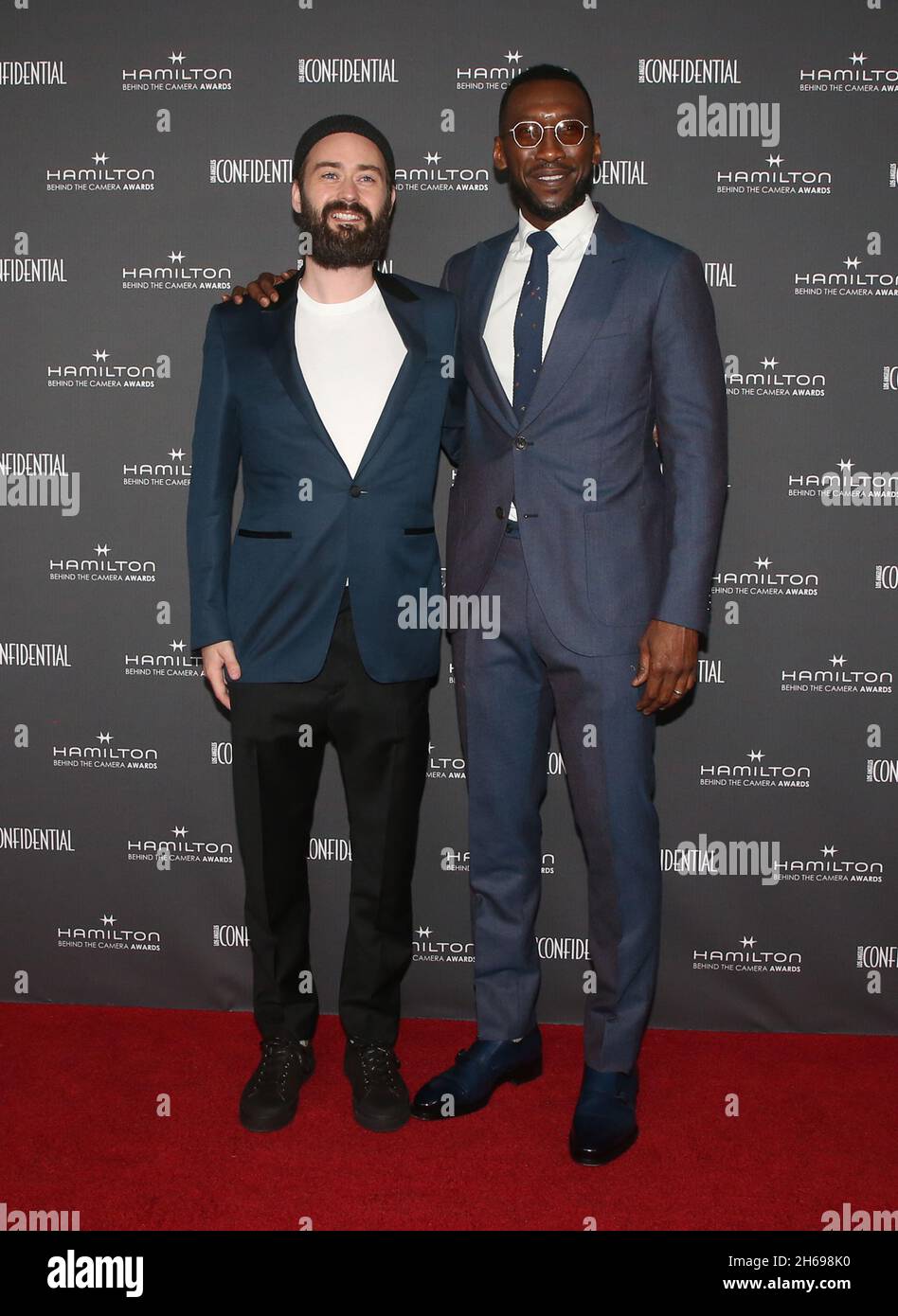 LOS ANGELES, CA - NOVEMBER 13: Mahershala Ali, Benjamin Cleary, at ...