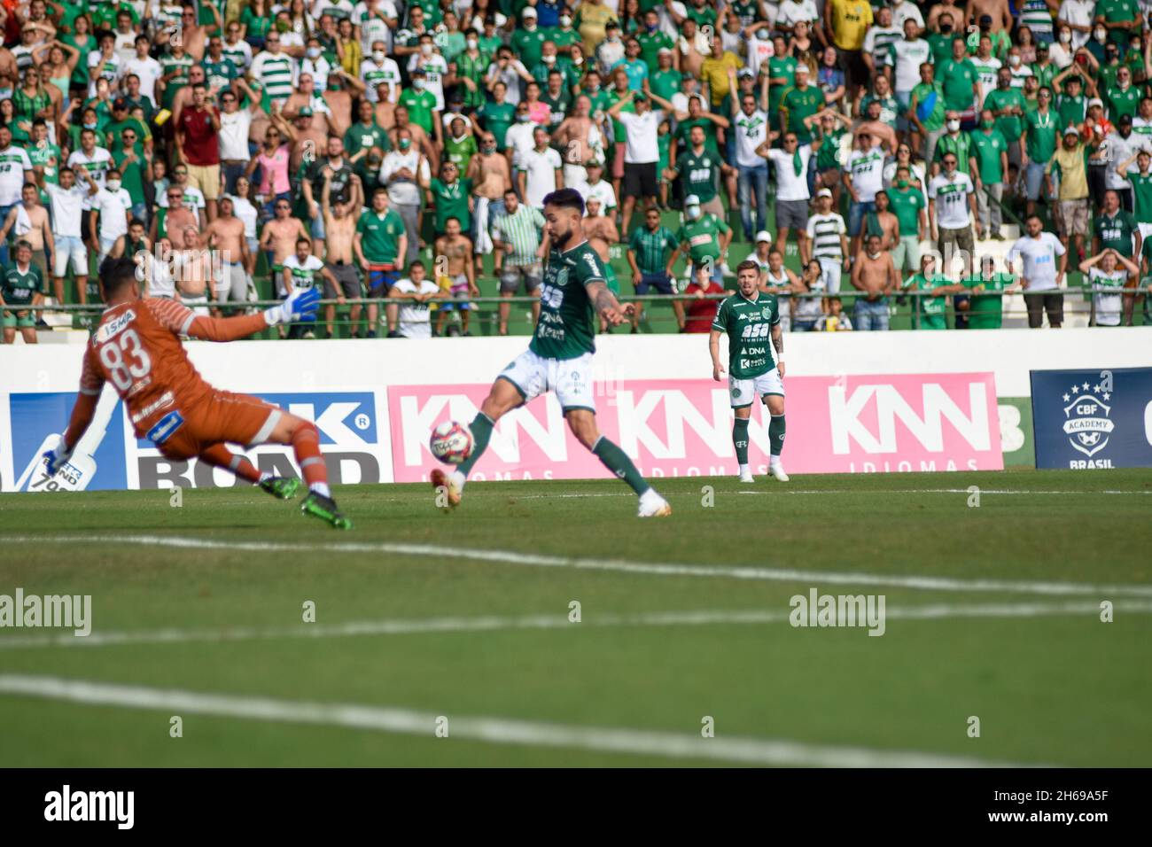 Campinas, Brazil. 13th Nov, 2021. Bruno sávio scoring a goal during ...
