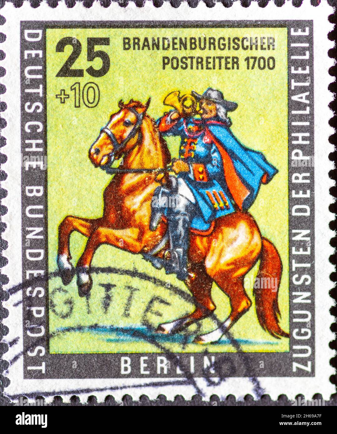 GERMANY, Berlin - CIRCA 1956: a postage stamp from Germany, Berlin ...