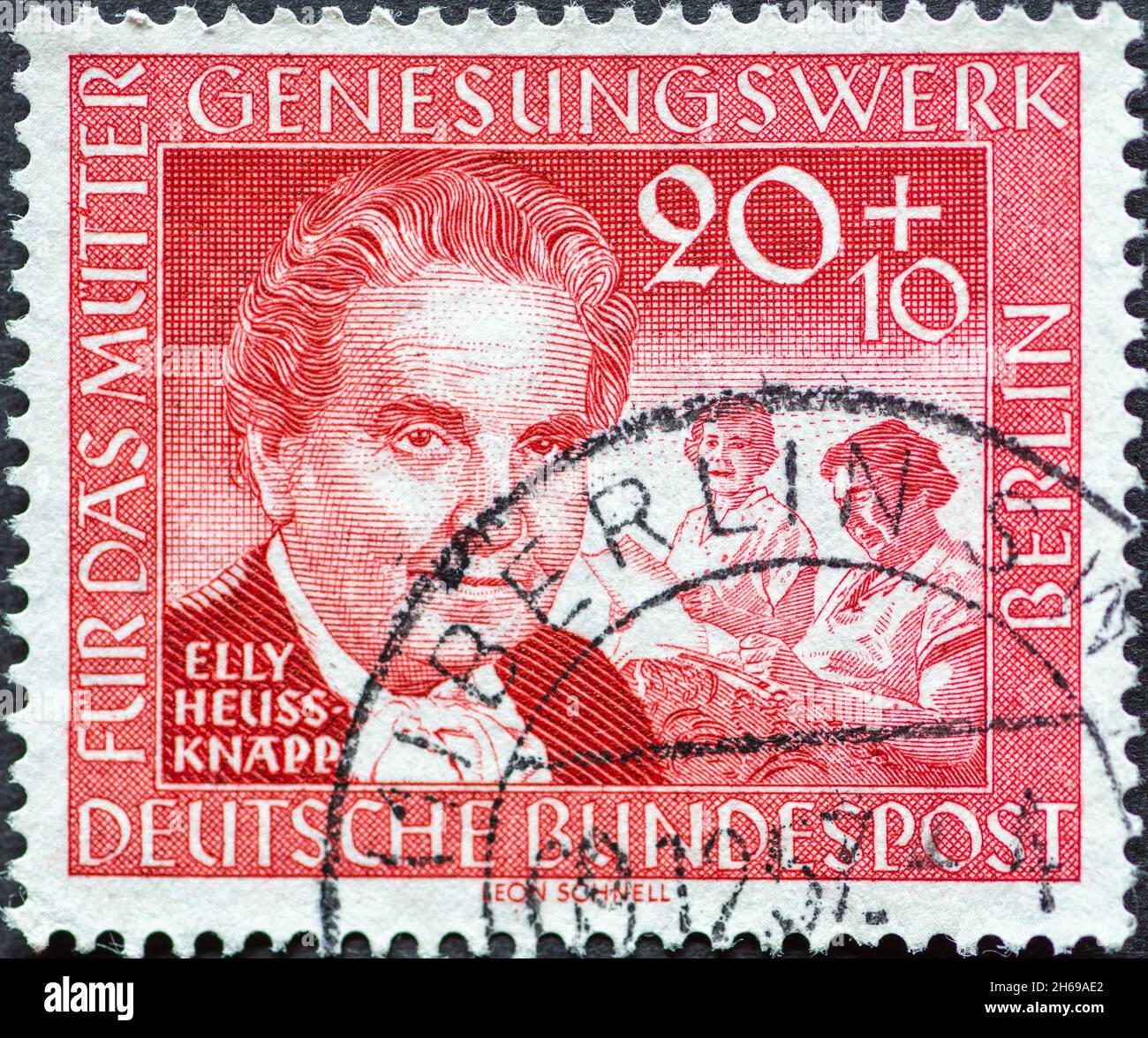 GERMANY, Berlin - CIRCA 1957: a postage stamp from Germany, Berlin ...