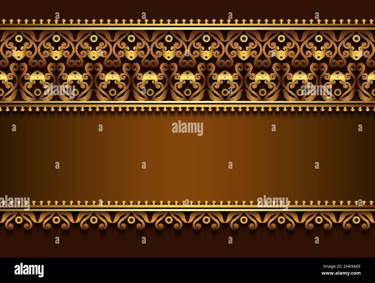 Abstract vector ornamental nature vintage frame. Modern volumetric ...