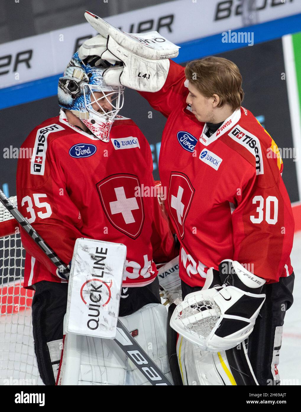 Krefeld, Germany. 14th Nov, 2021. Ice hockey: Germany Cup, Switzerland ...